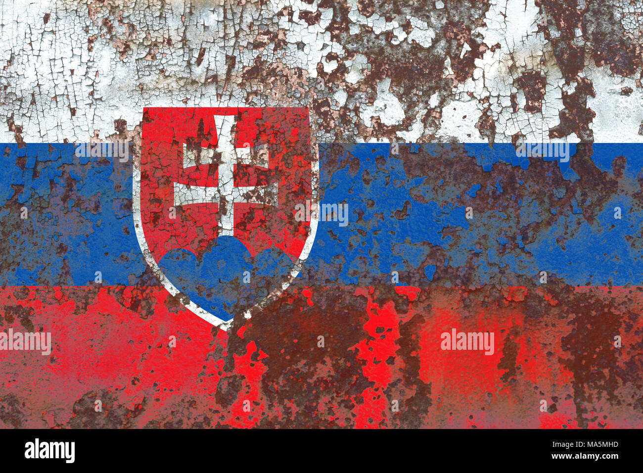 Grunge slovakia flag hi-res stock photography and images - Alamy
