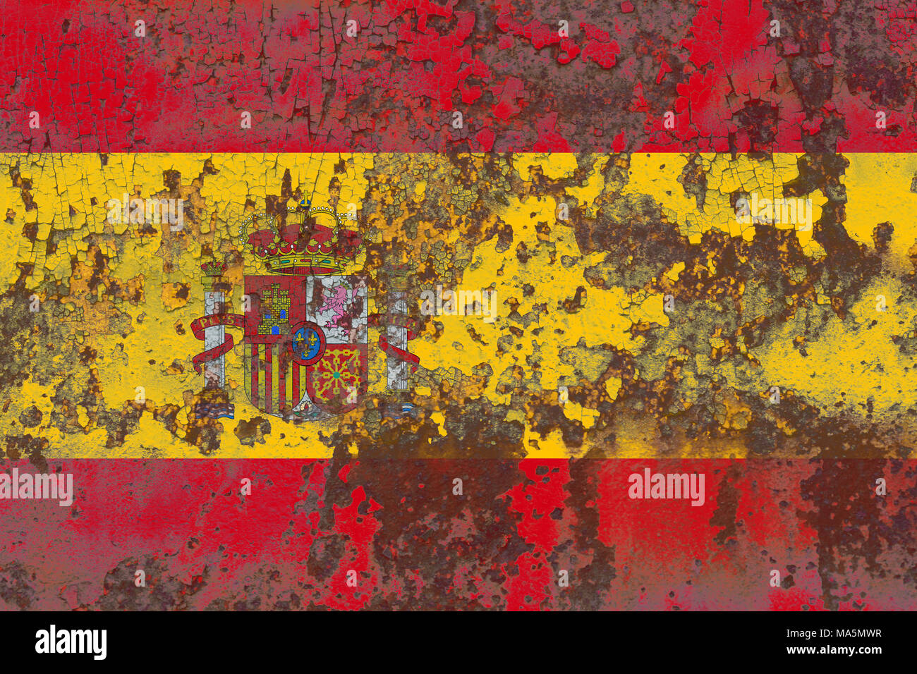 Old Spain grunge background flag Stock Photo - Alamy