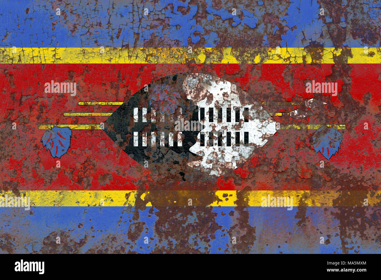 Old Swaziland grunge background flag Stock Photo - Alamy