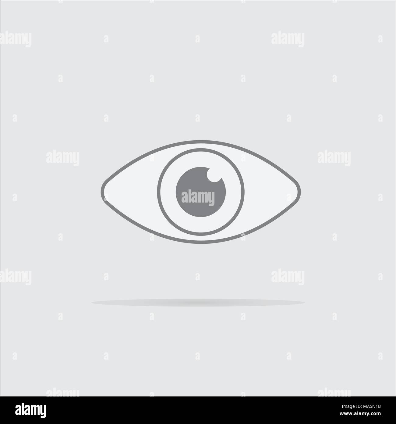 drawing eye isolated vector icon Stock Vector Image & Art - Alamy