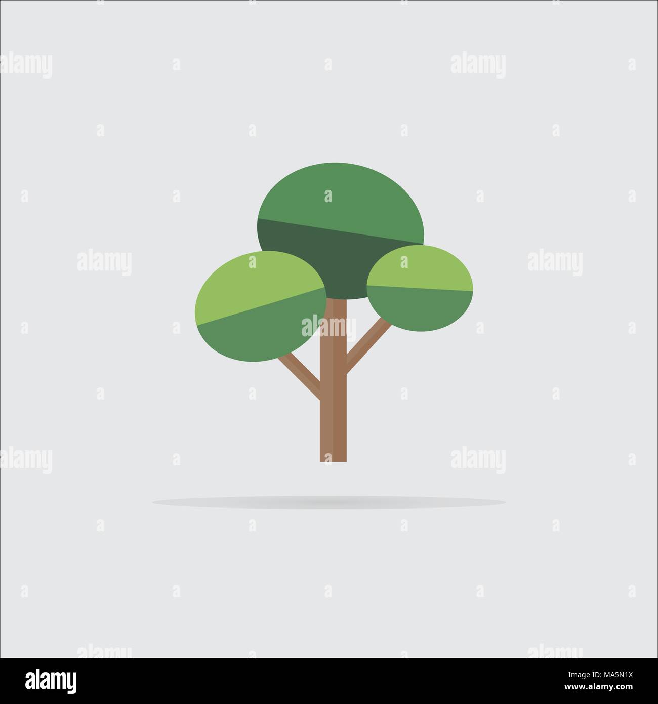 big tree vector isolate background Stock Vector Image & Art - Alamy