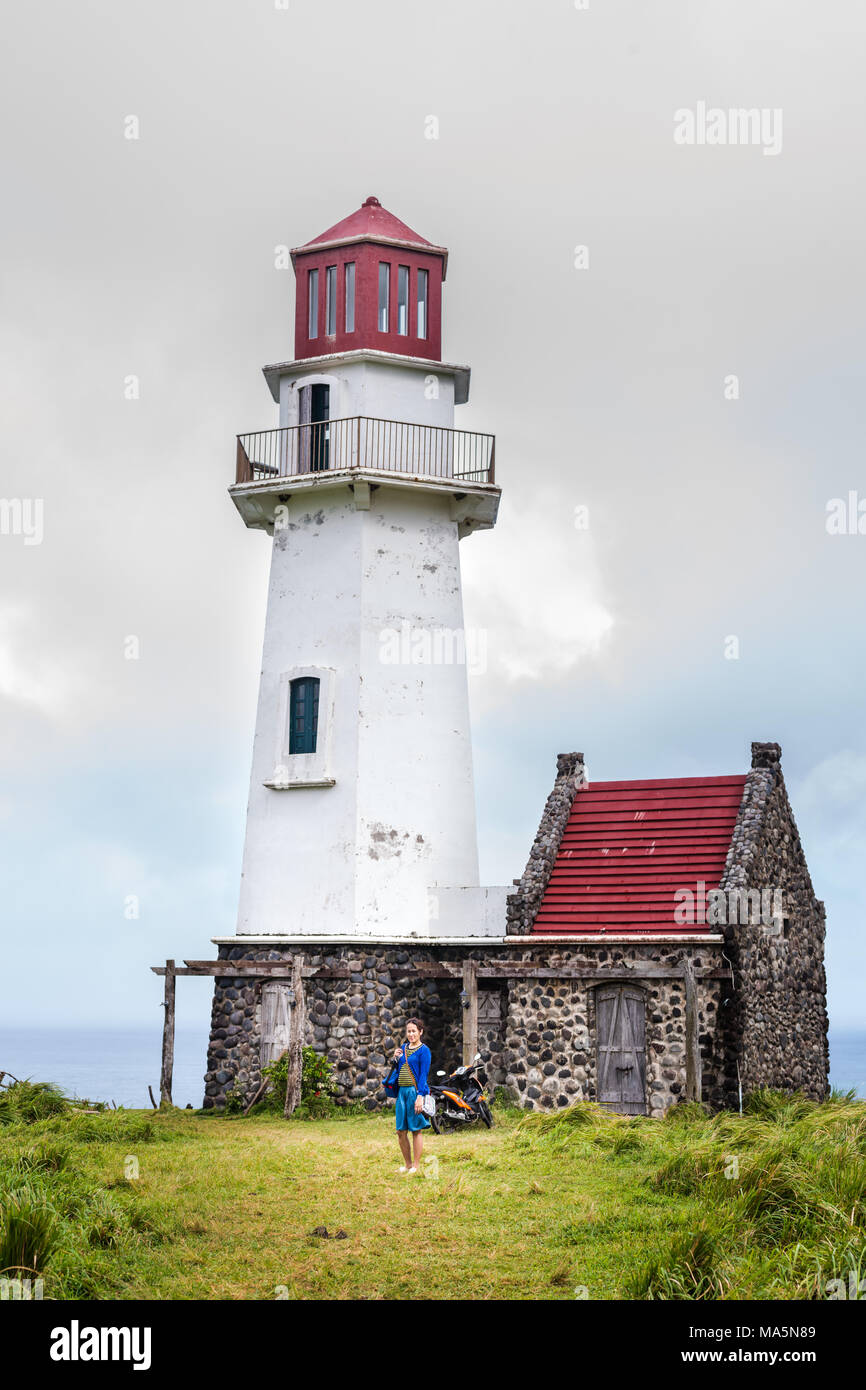 Tayid Lighthouse in Mahatao, Batanes, Philippines Stock Photo - Alamy
