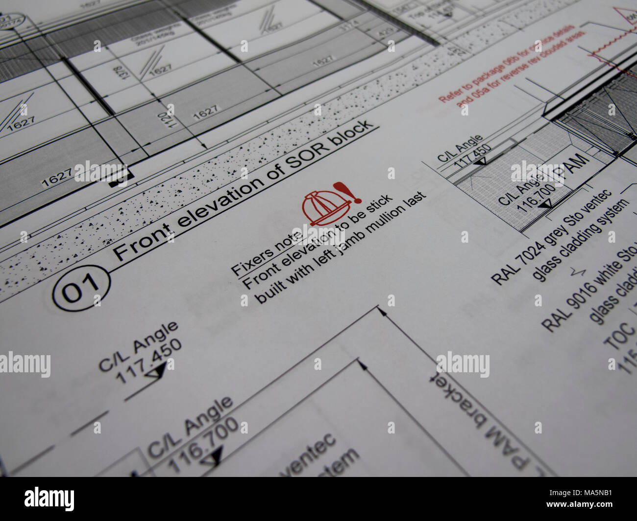 Monochrome site fixers instruction note on construction industry ...