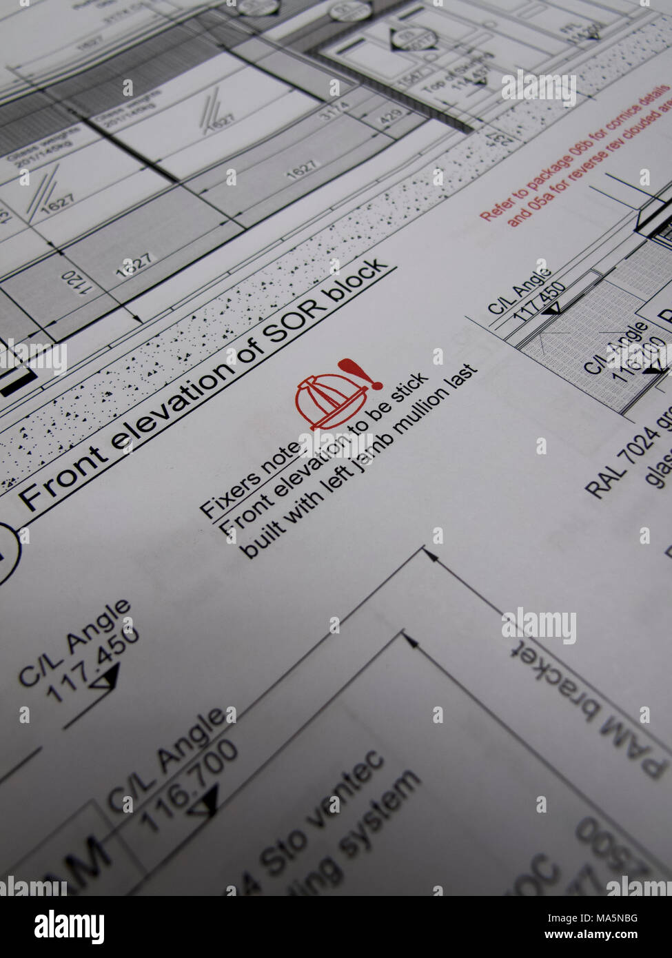 Monochrome site fixers instruction note on construction industry ...