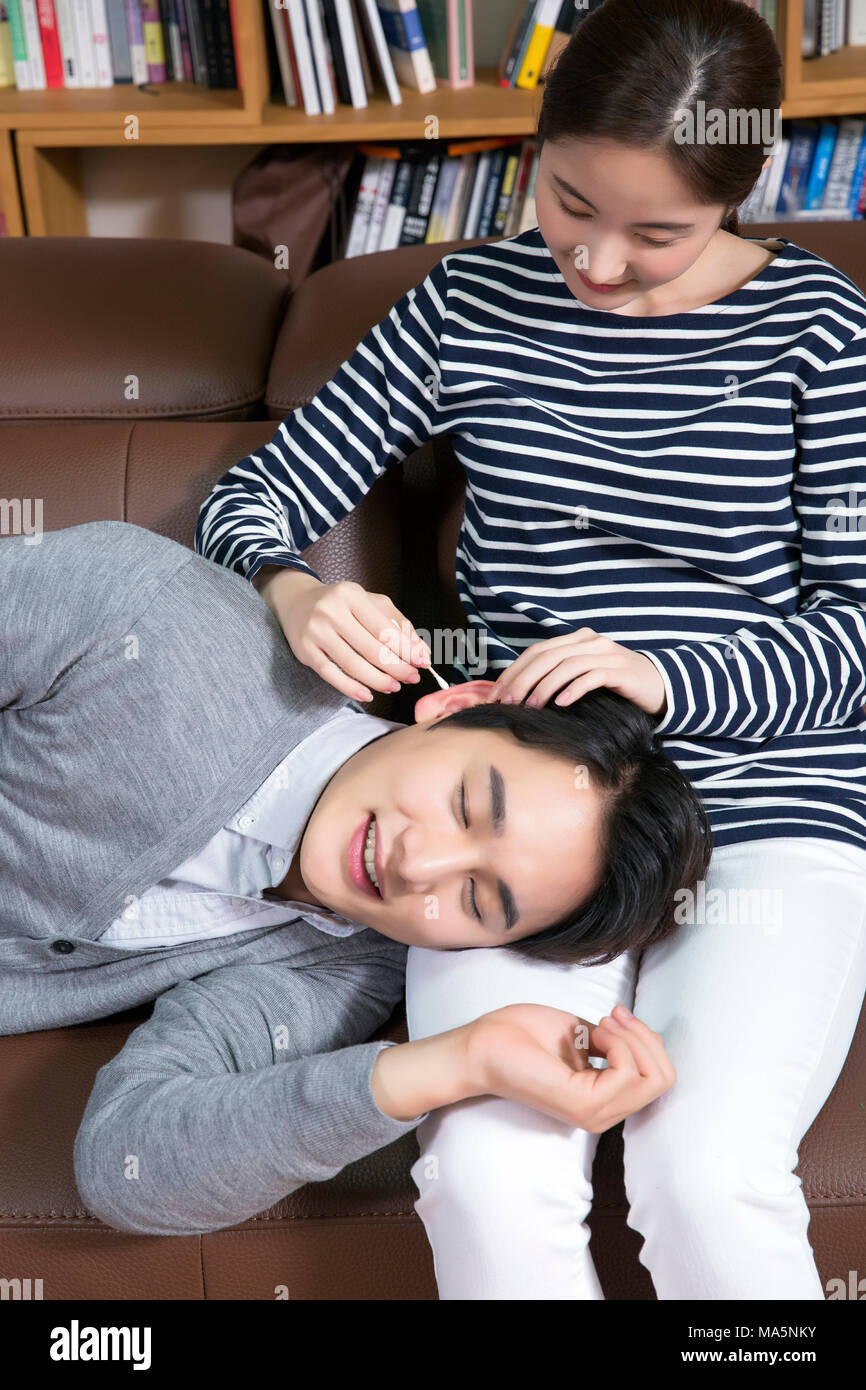 Conceptable photo of new married couple daily life. 255 Stock Photo - Alamy