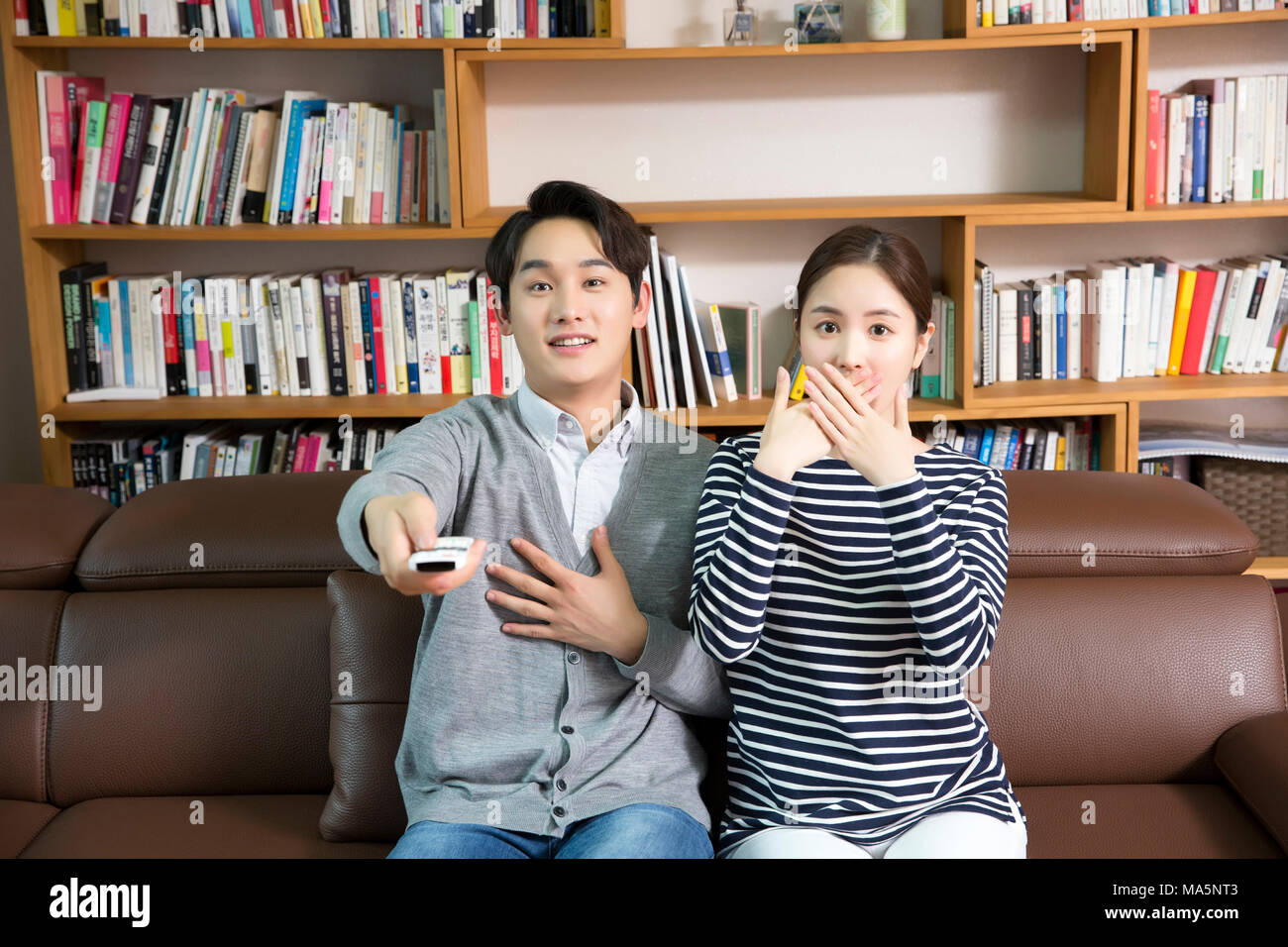 Conceptable photo of new married couple daily life. 209 Stock Photo - Alamy