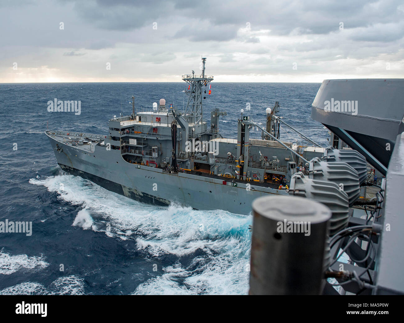 180327-N-JC445-0015 ATLANTIC OCEAN (March 27, 2018) The fast combat ...