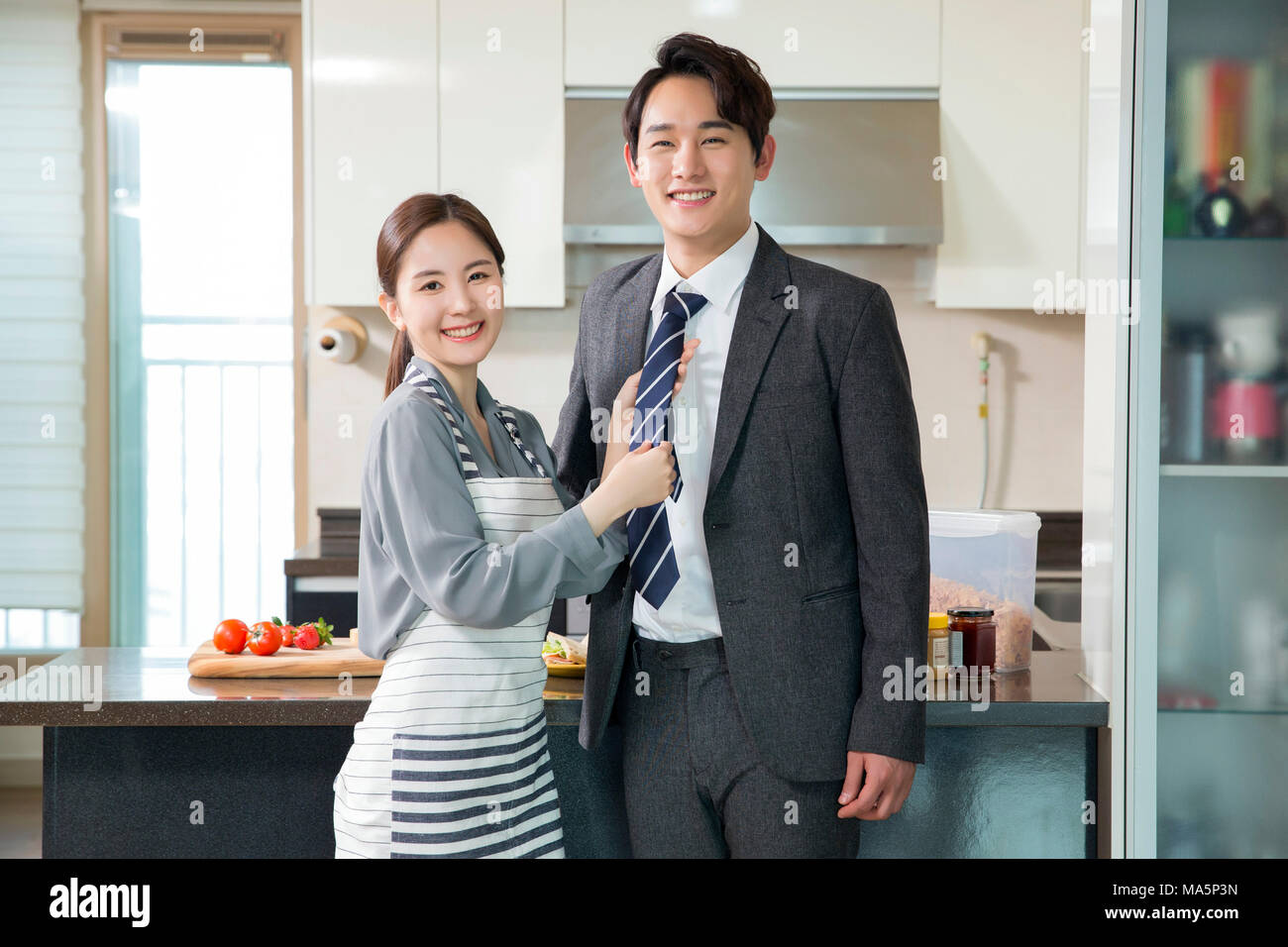 Conceptable photo of new married couple daily life. 139 Stock Photo - Alamy