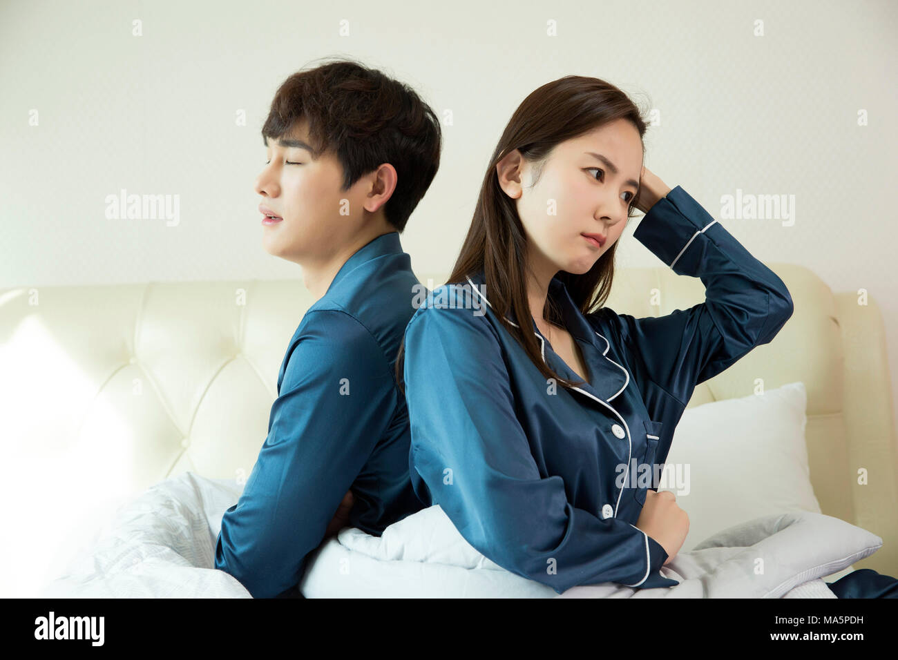 Conceptable photo of new married couple daily life. 077 Stock Photo - Alamy