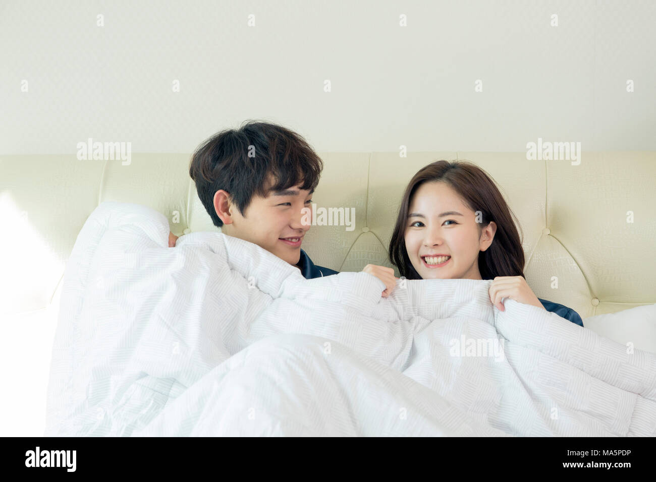 Conceptable photo of new married couple daily life. 073 Stock Photo - Alamy