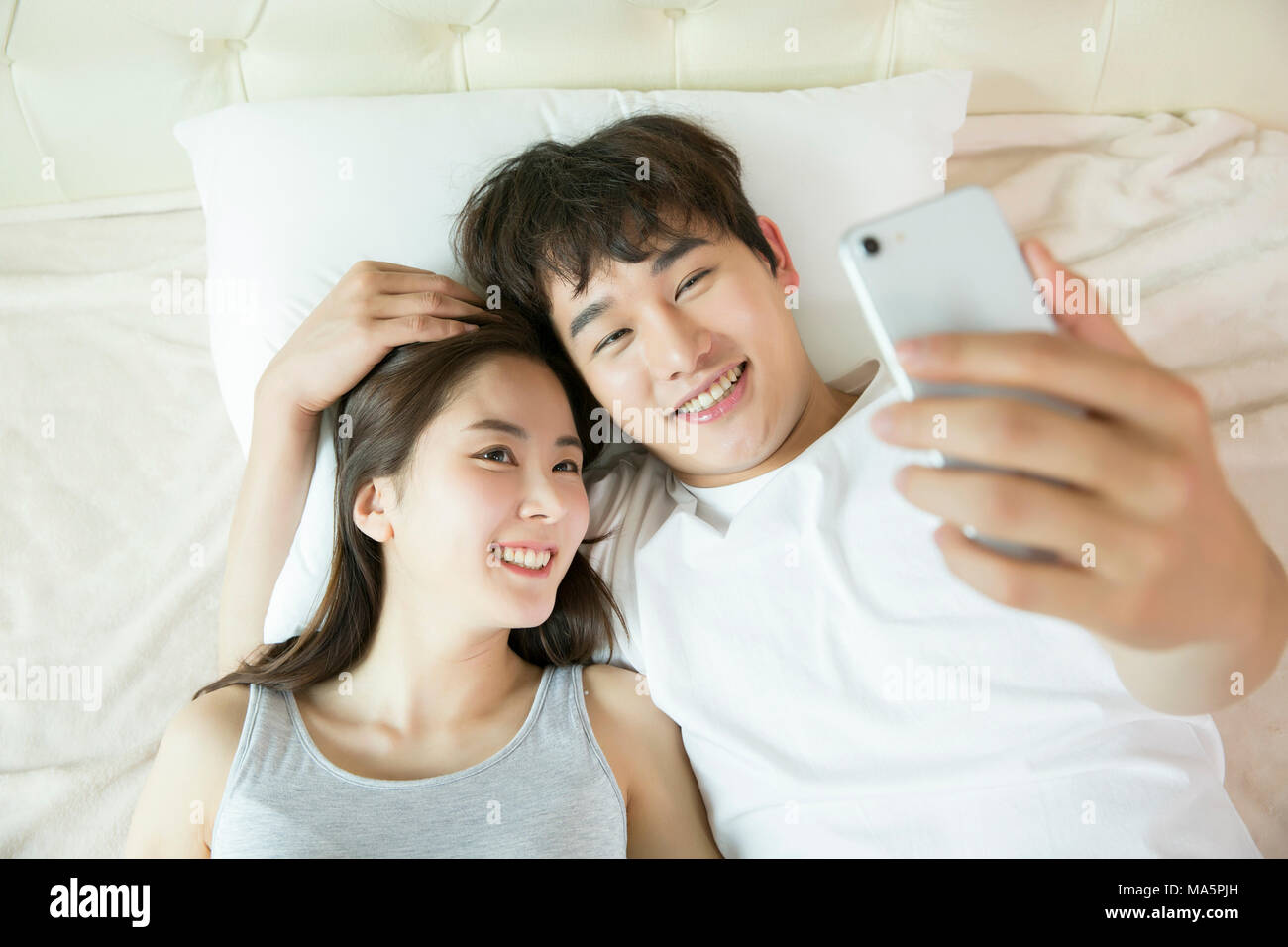 Conceptable photo of new married couple daily life. 021 Stock Photo - Alamy