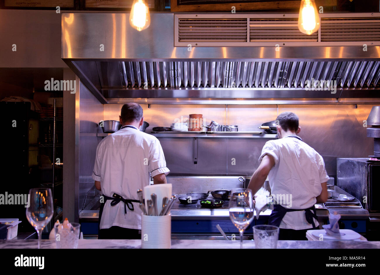 Portuguese restaurant interior design hi-res stock photography and ...