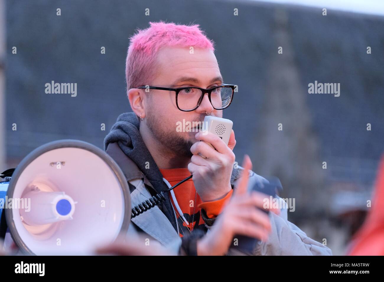 Rally for a Fair Vote in Parliament Square, London. Christopher Wylie ...