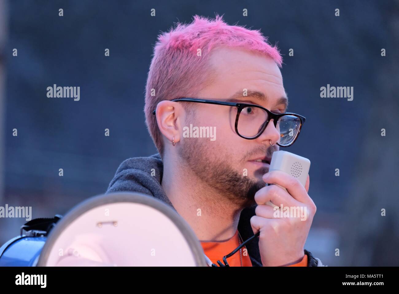 Rally for a Fair Vote in Parliament Square, London. Christopher Wylie ...
