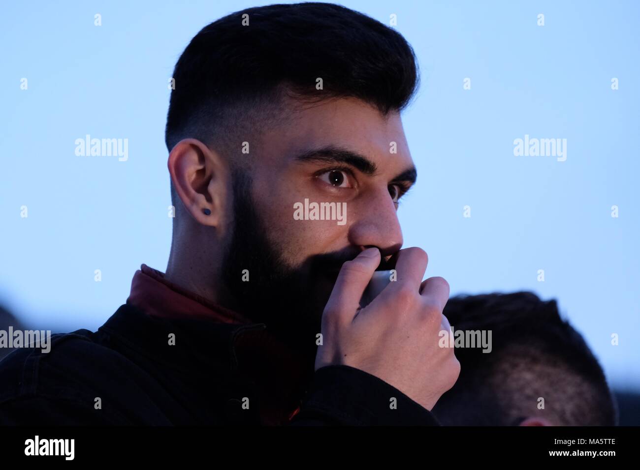 Rally for a Fair Vote in Parliament Square, London. Christopher Wylie ...