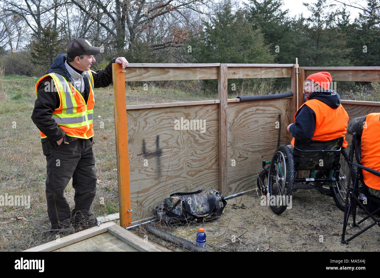 Wheelchair Accessible blind. Wildlife Refuge Manager Ed Britton ...