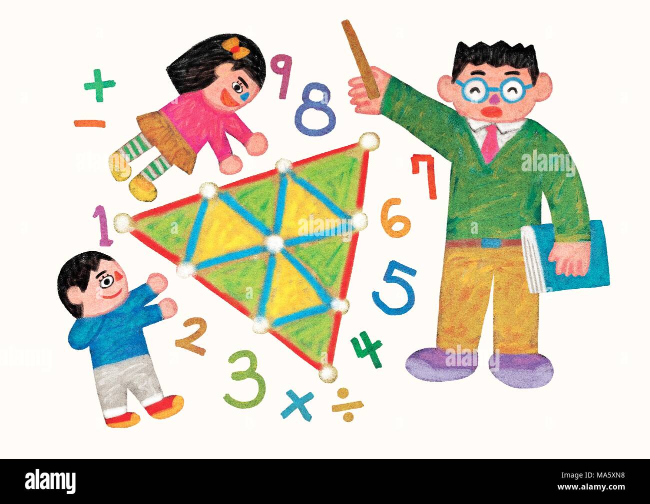 Daily life education children Stock Vector Images - Alamy