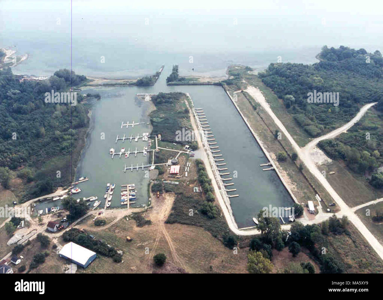 Middle Bass Island Marina - Ohio Stock Photo - Alamy