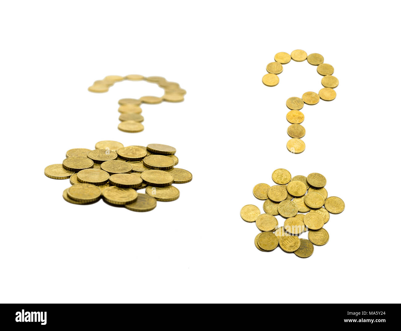 Gold question mark symbol hi-res stock photography and images - Alamy