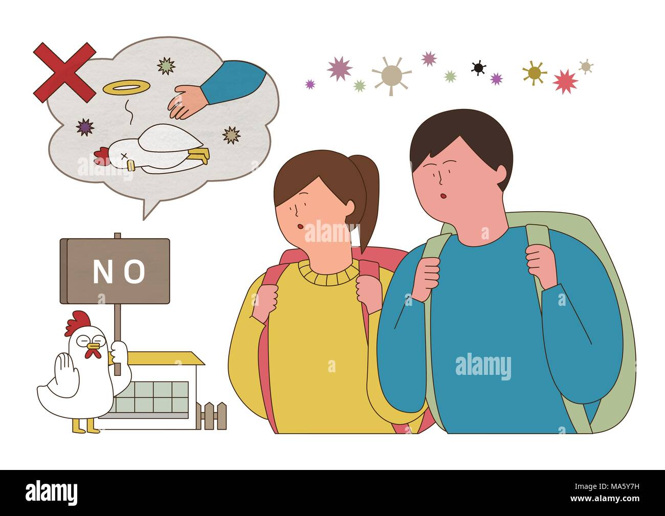 Woman Avoiding Stock Vector Images - Alamy