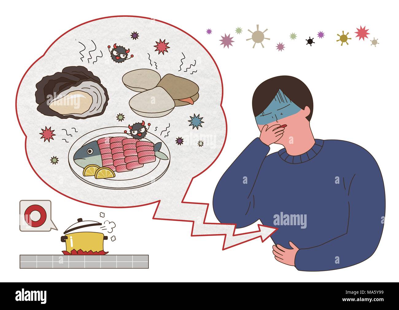 Disease prevention - Vector illustration about avoiding a disease 001 ...