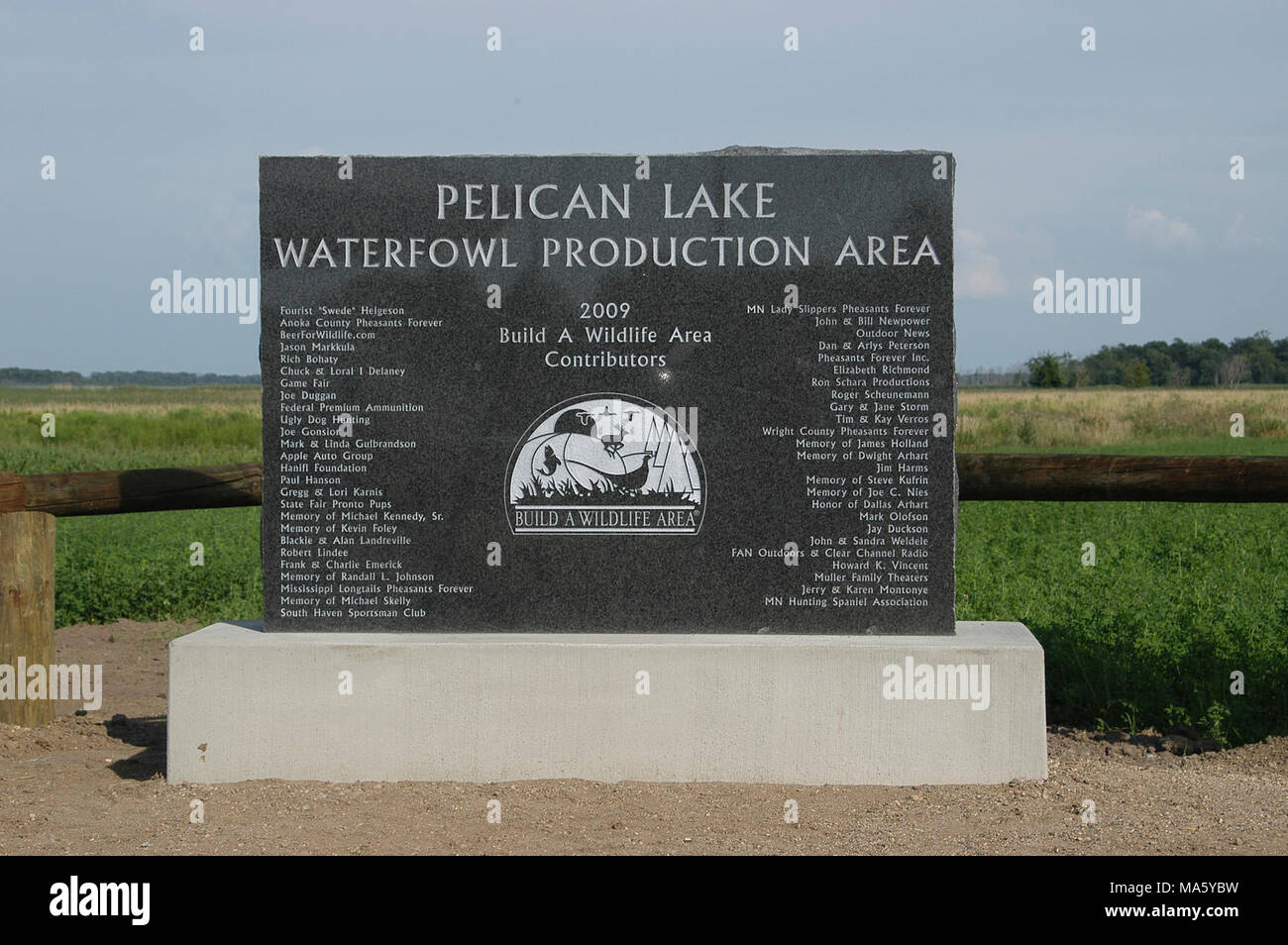 Pelican Lake WPA sign Stock Photo - Alamy