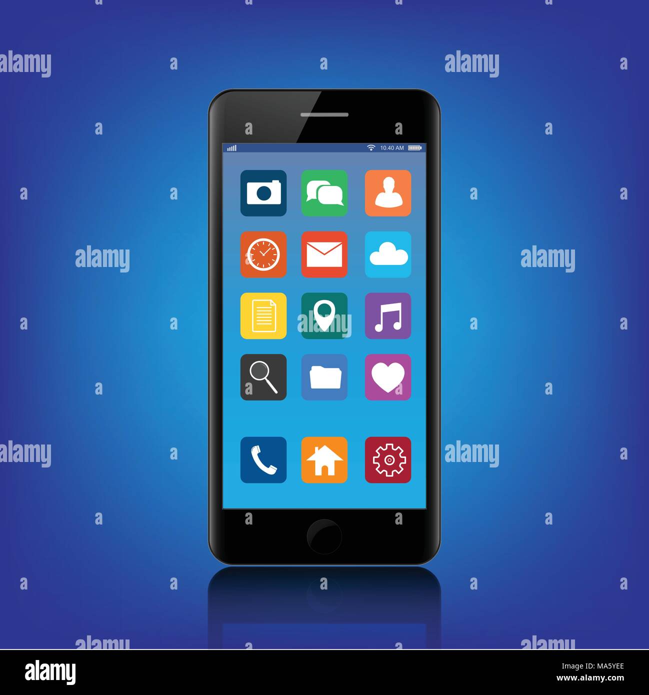 Modern realistic black smartphone. Smartphone with edge side style, 3d ...