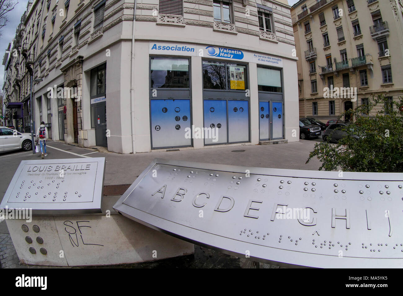 Valentin Hauy Foundation for blind people, Lyon, France Stock Photo - Alamy