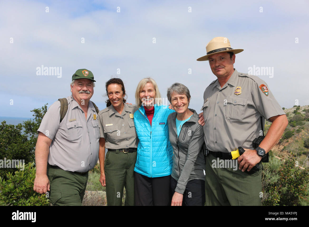 NPS with Secretary Jewell. Channel Islands National Park staff with ...