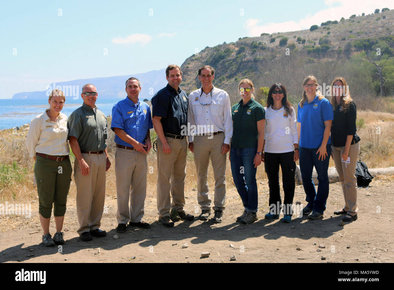 US Fish and Wildlife Service staff with Director Ashe on Stock Photo ...