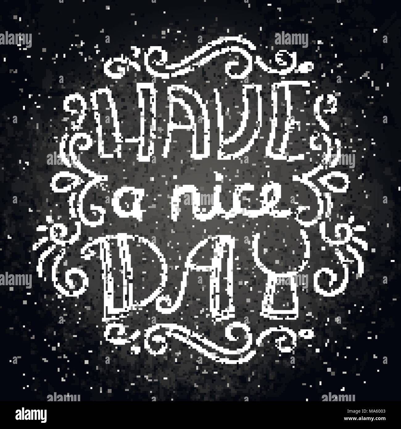 Nice day calligraphy poster design hi-res stock photography and images ...