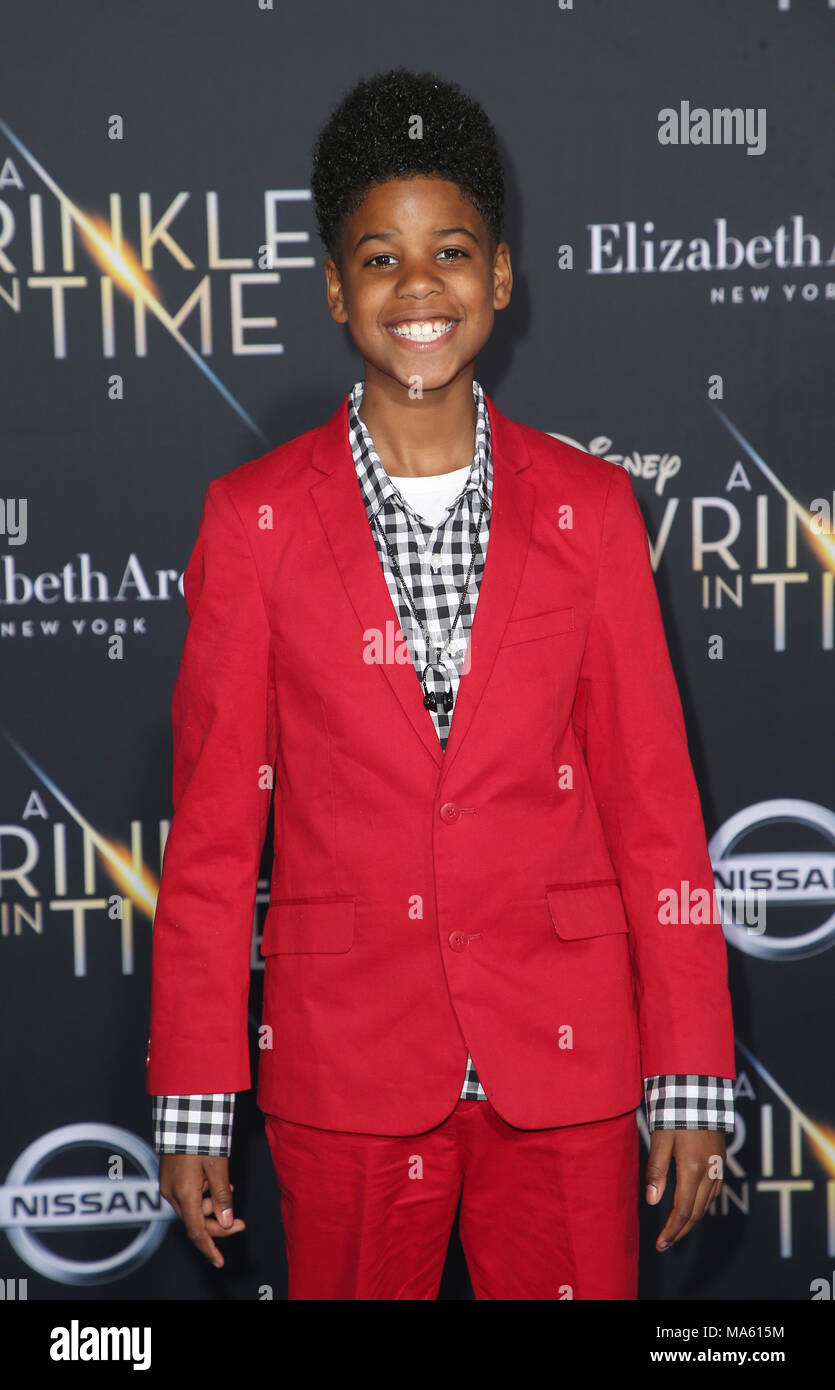 World premiere of Disney’s “A Wrinkle in Time,” Featuring: JD McCrary ...