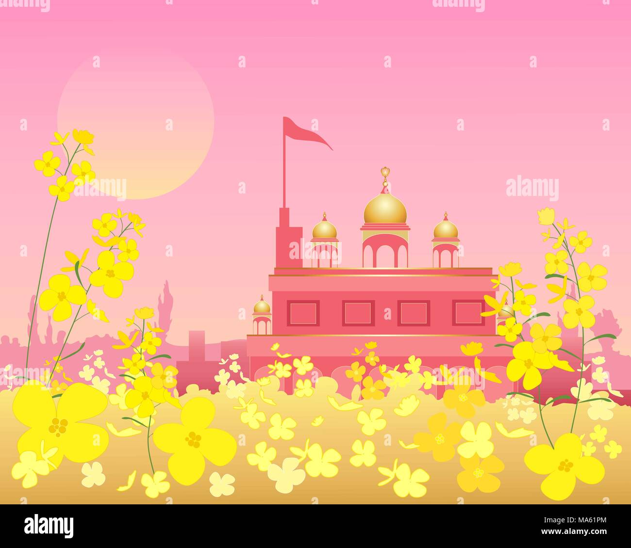 Sikh gurdwara golden temple Stock Vector Images - Alamy