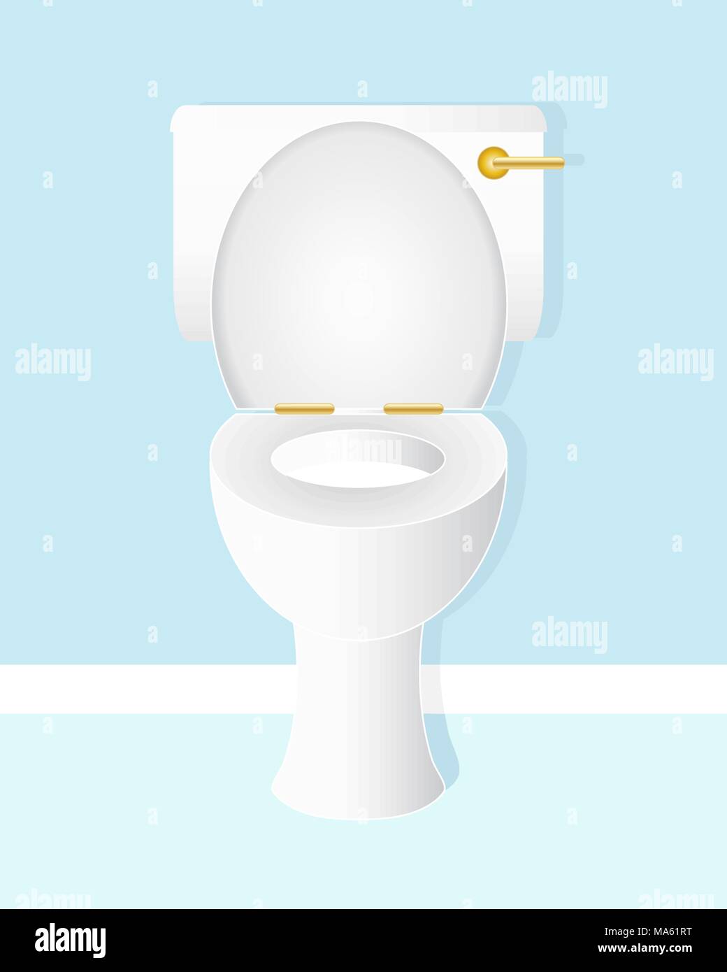 Gold bathroom fittings Stock Vector Images - Alamy