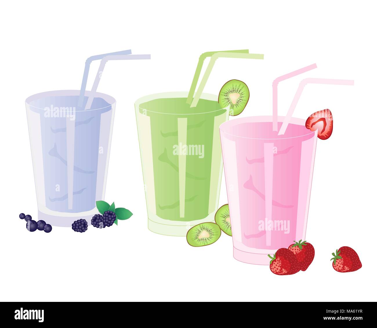 Smoothies making Stock Vector Images - Alamy