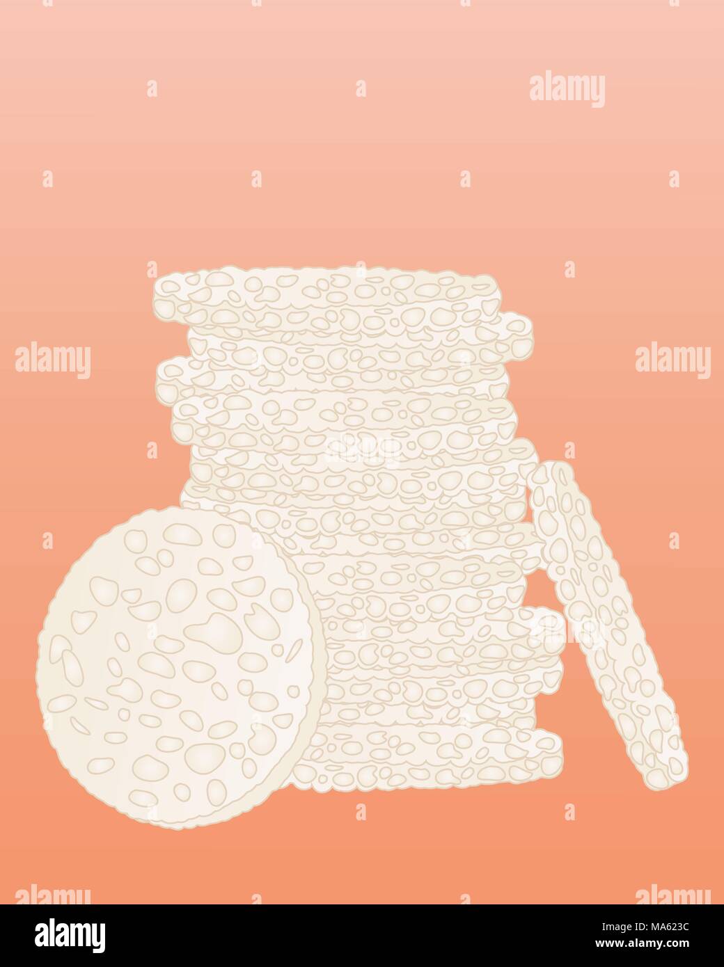 Packet of rice cakes Stock Vector Images - Alamy