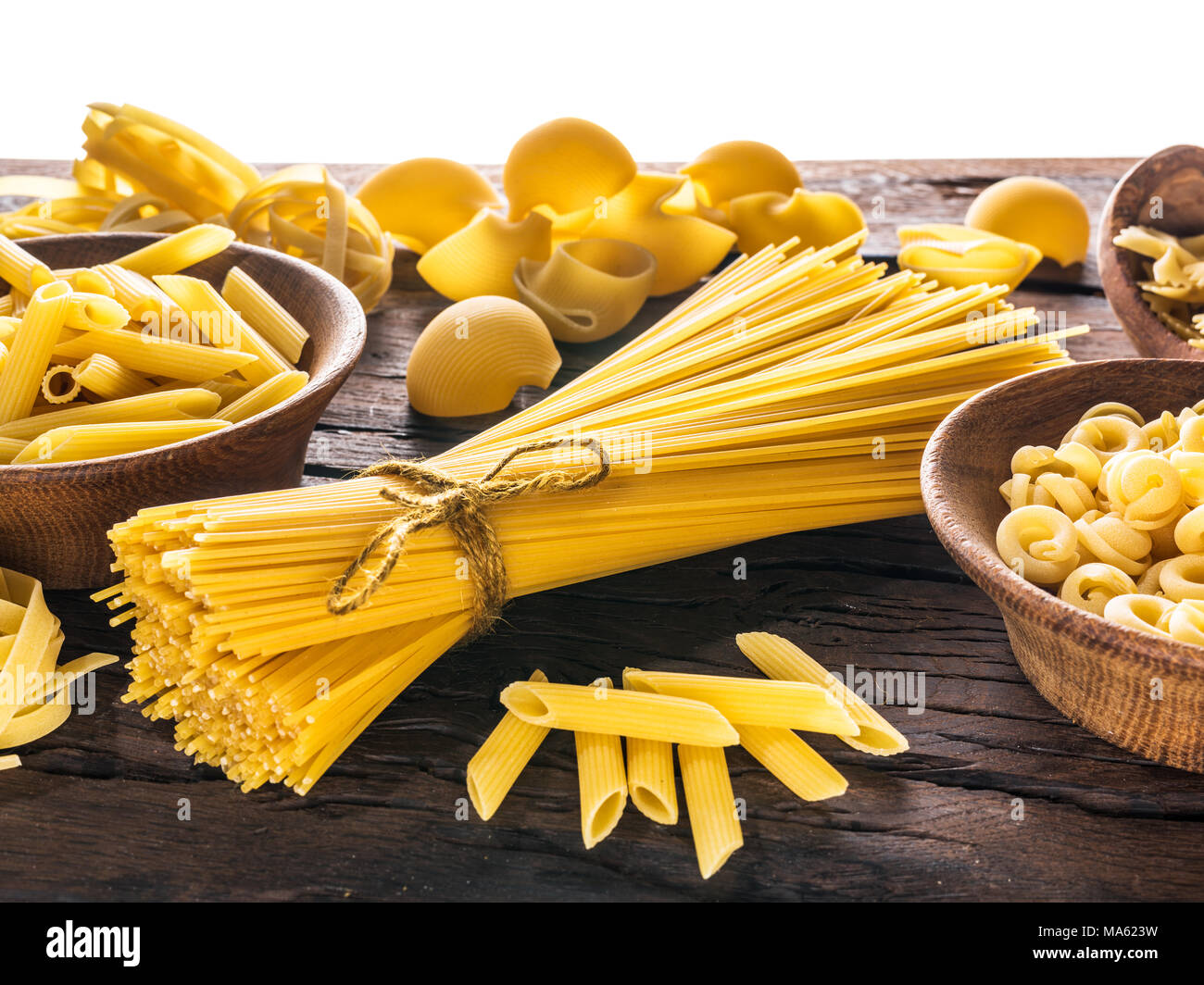Various pasta types in hi-res stock photography and images - Alamy