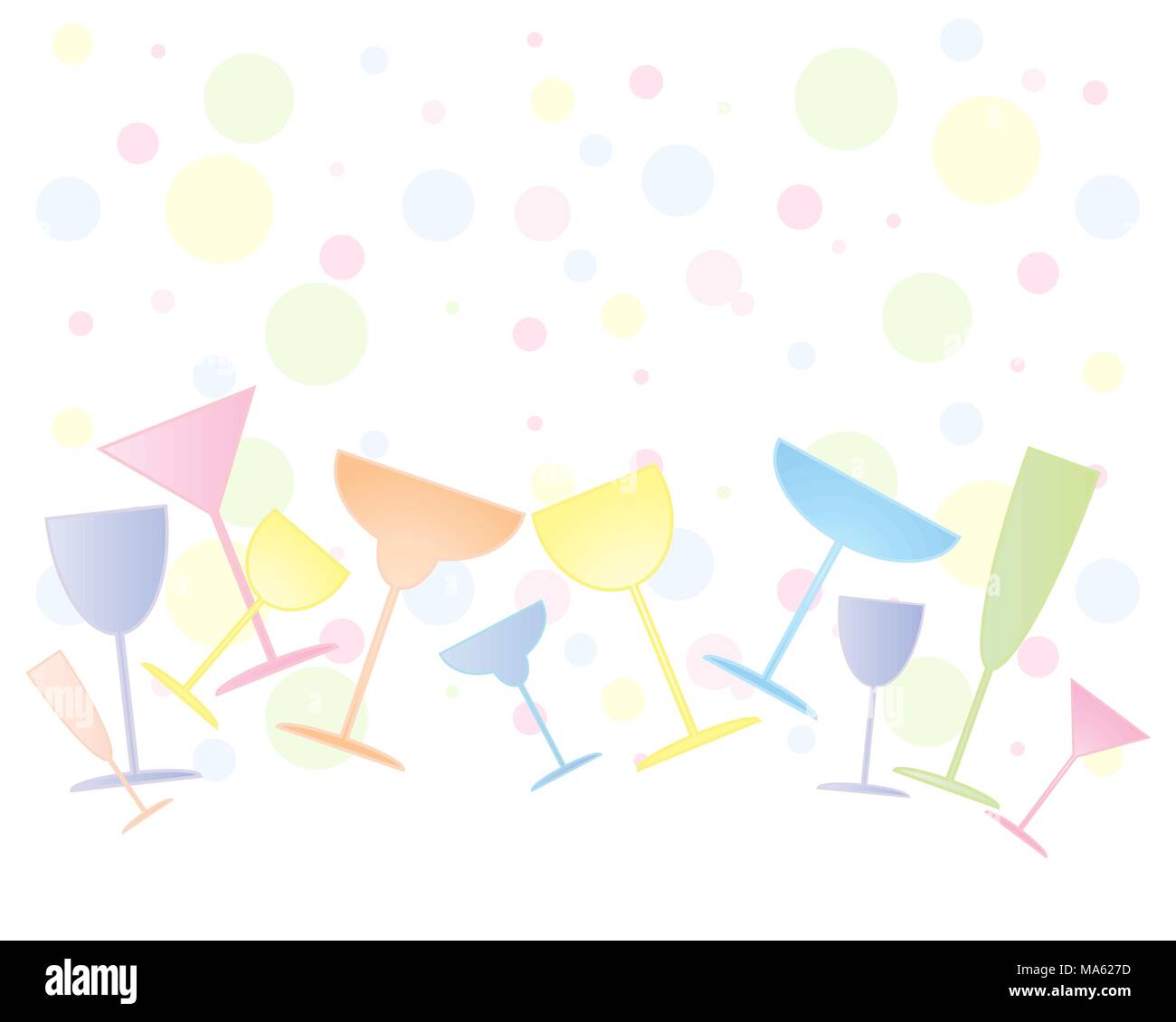 a vector illustration in eps 10 format of different shapes of party ...