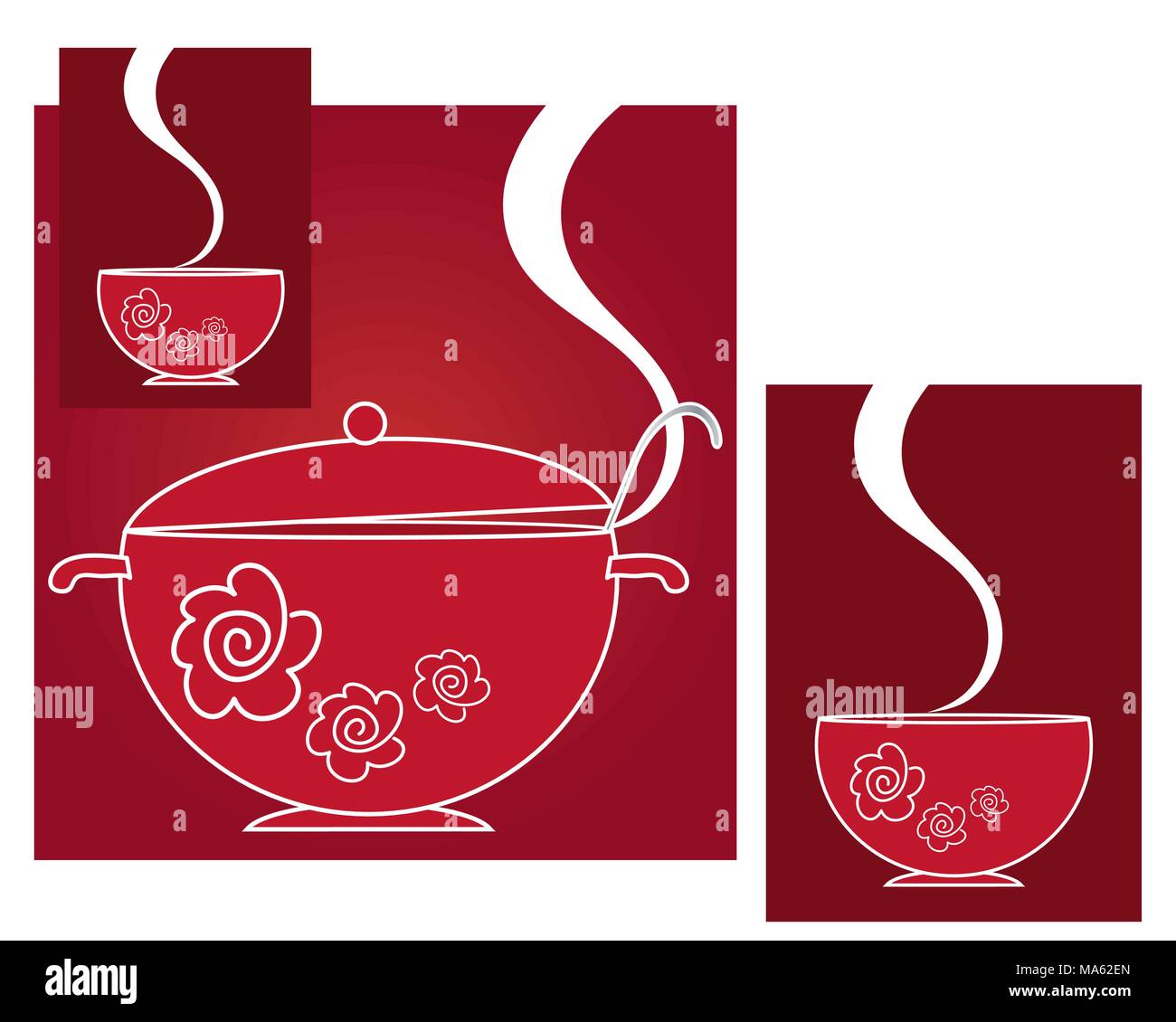 Cookware advert Stock Vector Images - Alamy