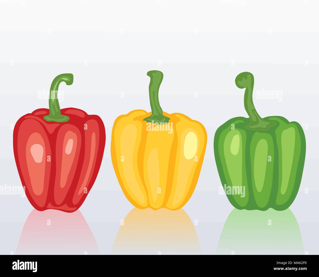 Fresh vegetables on gray Stock Vector Images - Alamy