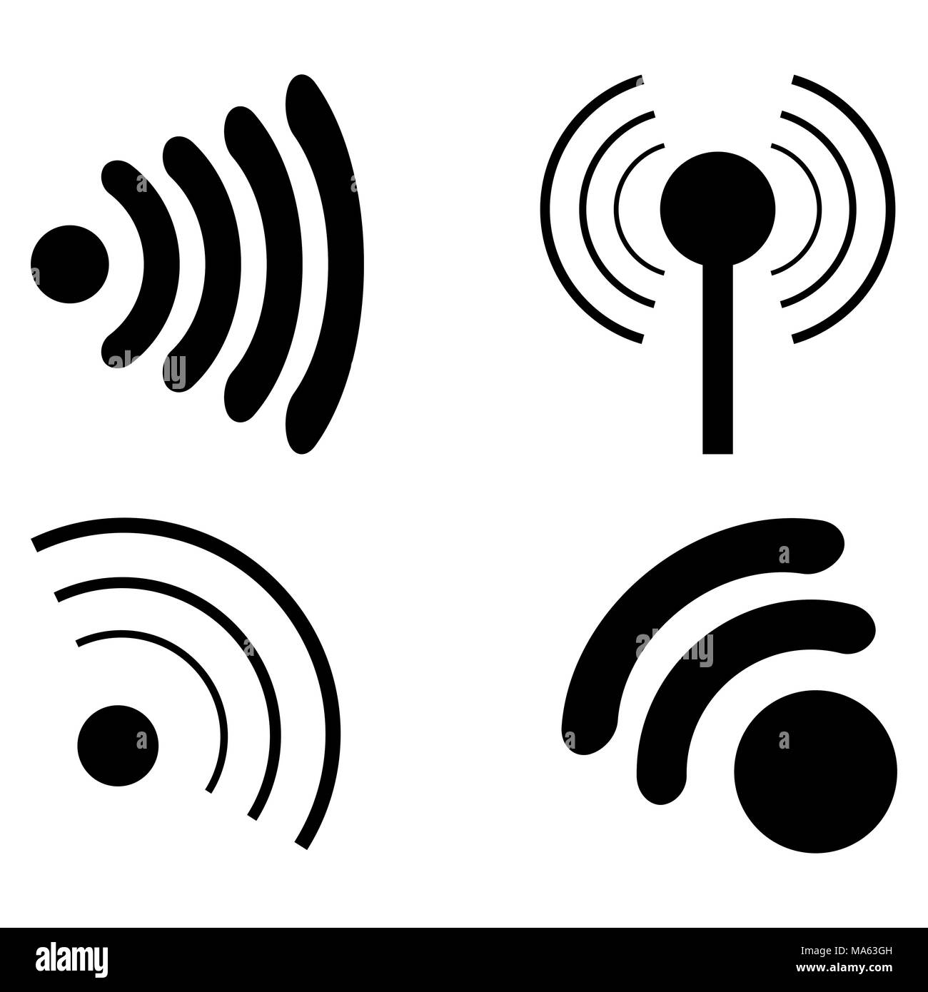 icon on white background Stock Vector Image & Art - Alamy