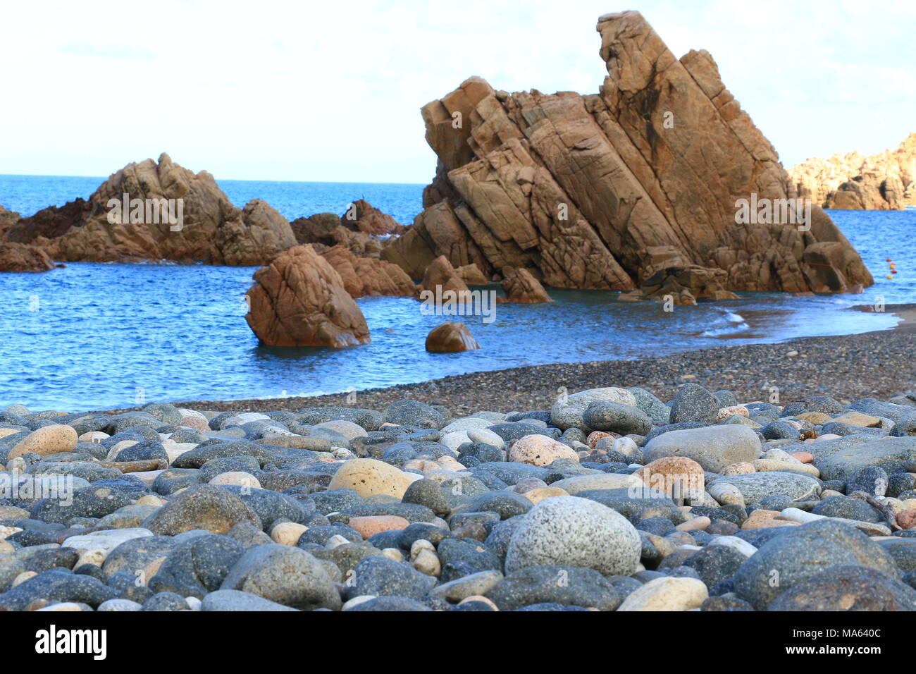 Beautiful beach in summer - Li Tinnari beach - North Coast Sardinia ...