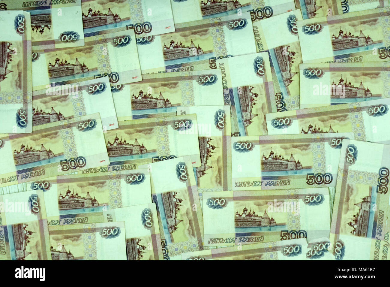 500 rubles russian currency sky lines macro Stock Photo - Alamy