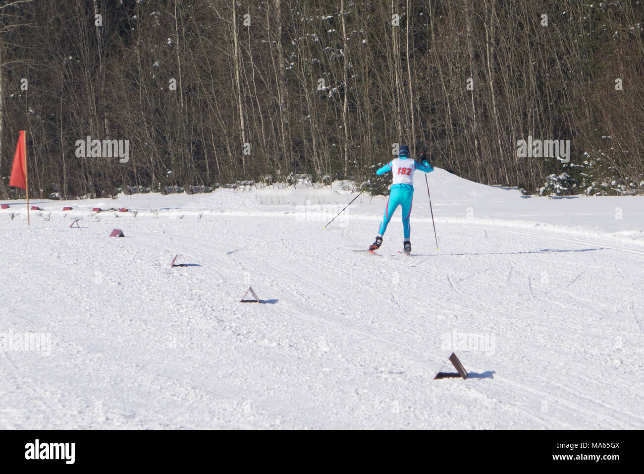 Long distance skiing and shooting hi-res stock photography and images ...