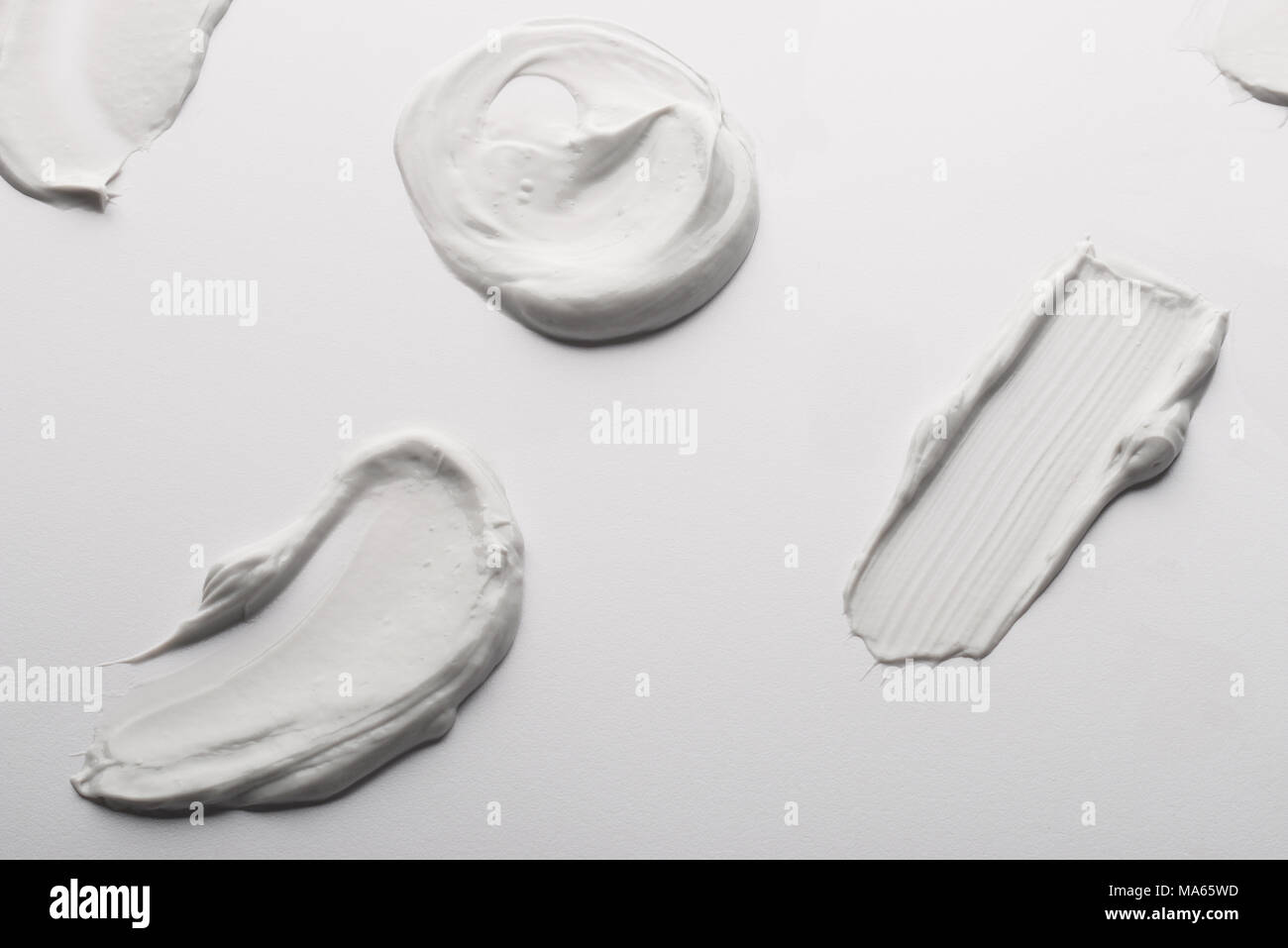 Cosmetic cream samples Stock Photo - Alamy