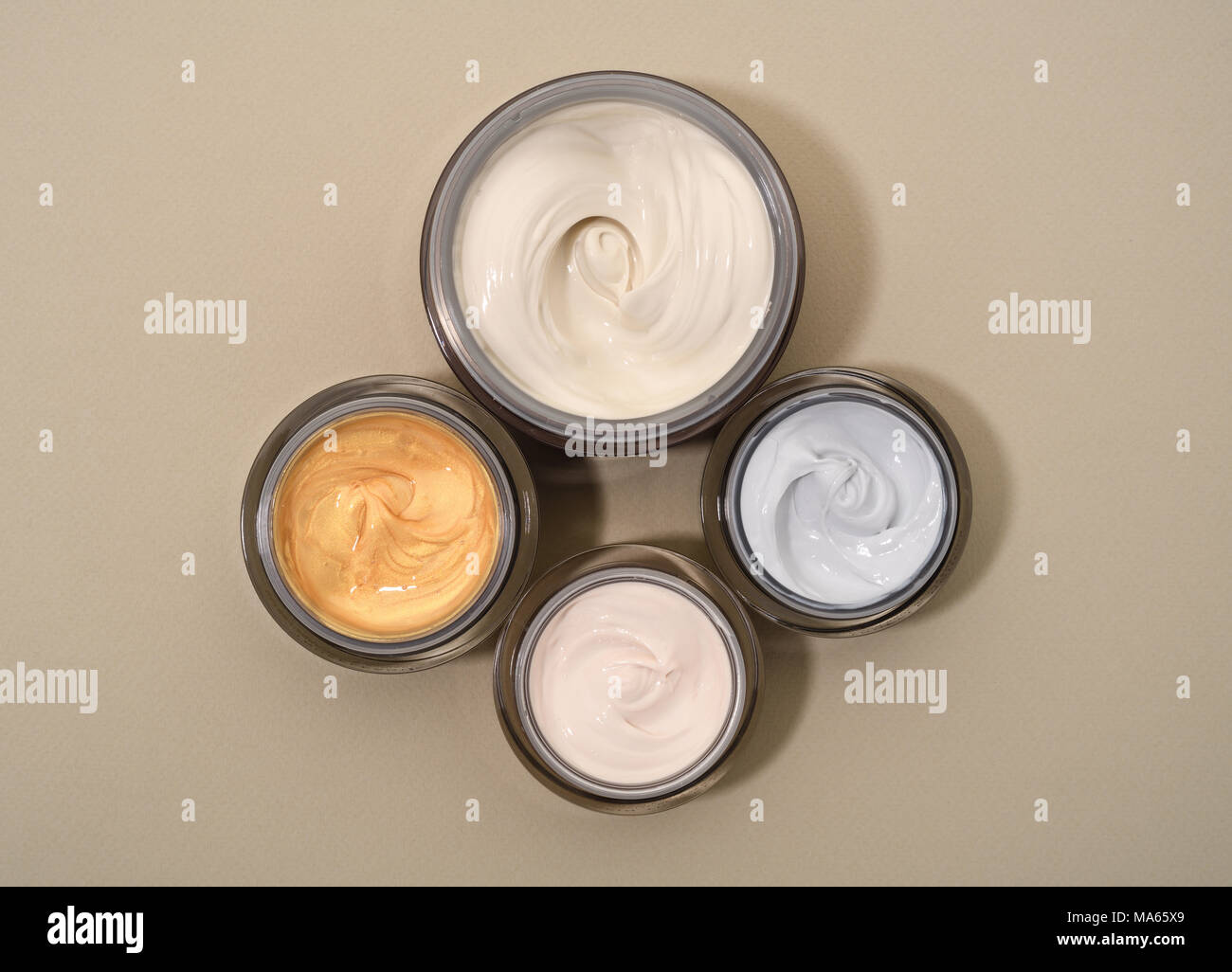 Face creams pots hi-res stock photography and images - Alamy