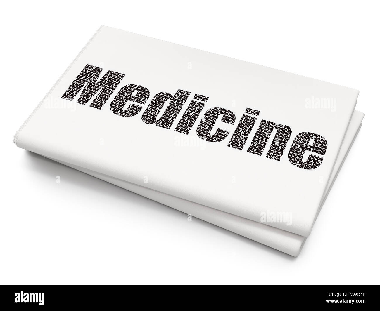 Medicine concept: Medicine on Blank Newspaper background Stock Photo ...