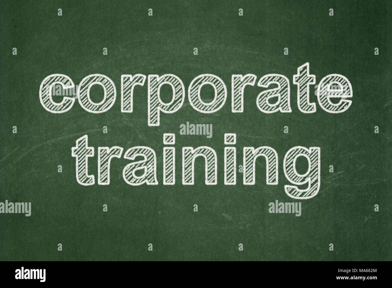 Learning concept: Corporate Training on chalkboard background Stock ...