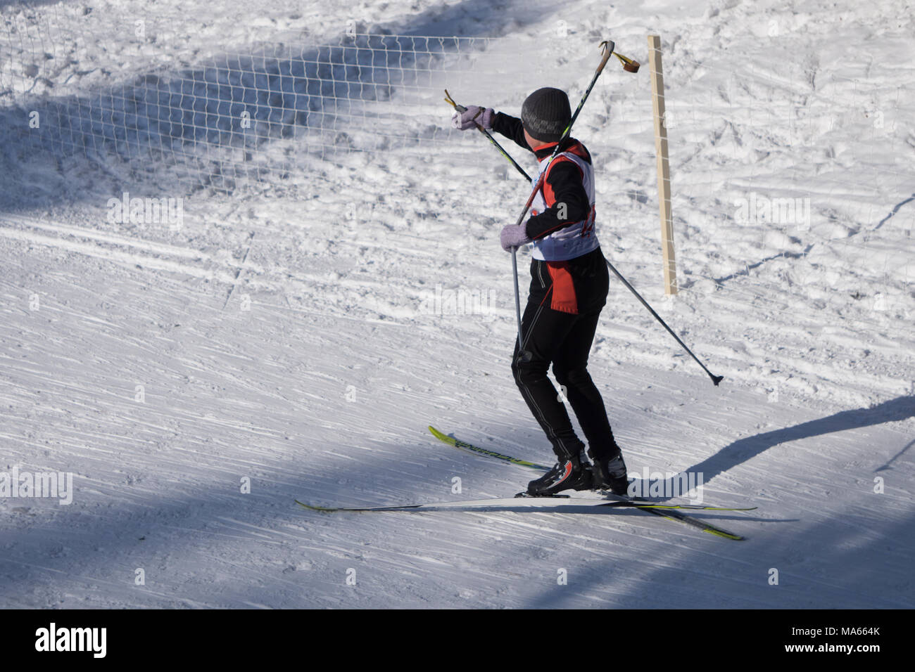 Stick skier hi-res stock photography and images - Alamy