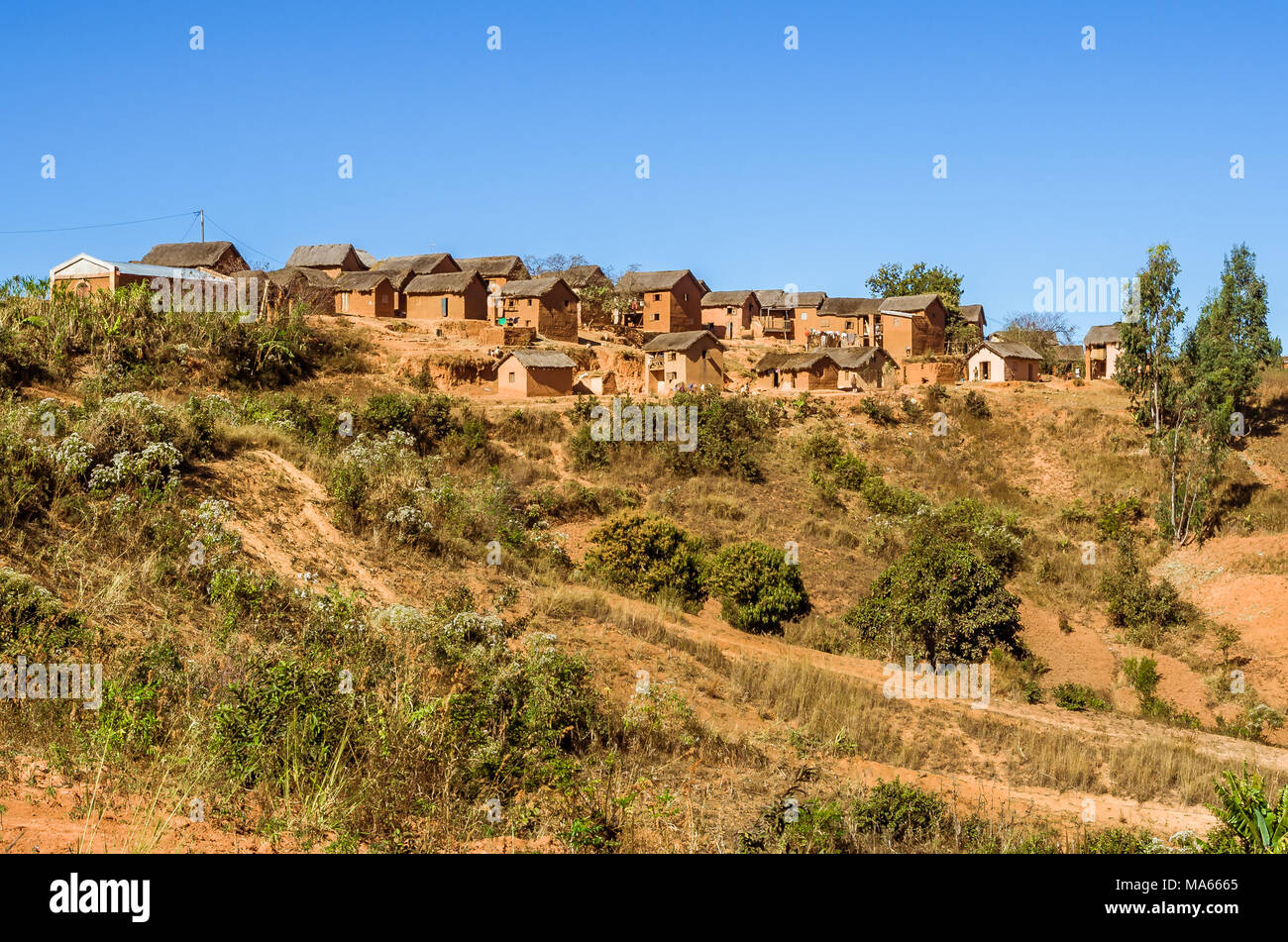 Typical house madagascar africa hi-res stock photography and images - Alamy